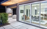 China Commercial Aluminum Sliding Door with Laminated Glass and Fluorocarbon Spraying for Anodized Finishes for sale