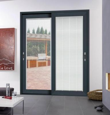 China Typhoon Resistant Aluminum Sliding Door with Insulated Safety Glass and 10 Years Warranty for sale