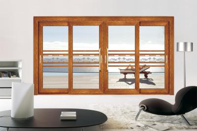 China Energy Efficient Durable Design Aluminum Sliding Door with Easy Maintenance and Double Glass for sale