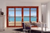 China Typhoon Resistant 2mm Thick Aluminum Sliding Glass Patio Door with 10 Years Warranty and Energy Efficient Design for sale