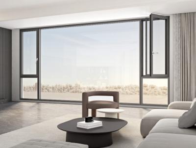 China Secure Aluminum Swing Window with Tempered Insulated Glass and Multi-point Locking System for sale