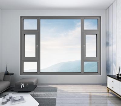 China Heat Resistant Aluminum Swing Window with Multi-point Locking System and Energy Efficient Design for sale