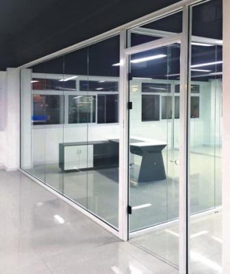 China Customized Aluminum Glass Swing Door with Tempered Clear Glass Double Tempered Glass and 10-year Warranty for sale