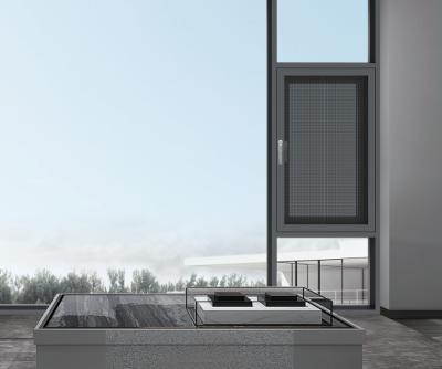 China Powder Coated Aluminum Swing Window with 10 Years Warranty and Customizable Colors for sale