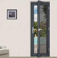 China Heavy Duty Thermal Break Aluminum Swing Door with 10-Year Warranty and Durable Structural Design for sale