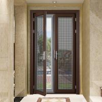 China Heavy Duty Thermal Break Aluminum Swing Door with 10-Year Warranty and Durable Structural Design for sale