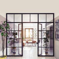 China Double Leaf Aluminum Swing Door with High-grade Aluminum Frame and Energy Efficient Laminated Tempered Glass for sale
