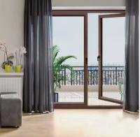 China SZG House Aluminium Double Hinged Doors For Safety And Smooth Open for sale