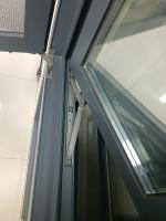 China Customizable Aluminum Swing Window with Double Glazed Glass and Multi-point Locking for Commercial Buildings for sale