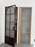 China Customized Size Aluminum Glass Door with 10 Years Warranty and Anodized Low-E Glass for sale