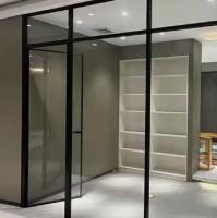 China Heavy Duty Energy Efficient Aluminum Swing Door with Safety Glass and 10 Years Warranty for sale