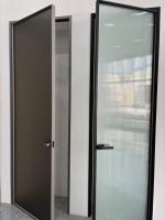 China Heavy Duty Energy Efficient Aluminum Swing Door with Safety Glass and 10 Years Warranty for sale