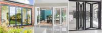 China Heavy Duty Aluminum Folding Door with 50mm 70mm 80mm Frame Width and Smooth Operation for sale