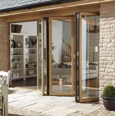 China 50mm Frame Width Aluminum Folding Door with 10 Years Warranty for Exterior Use for sale