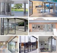 China Durable Thick Profile Aluminum Folding Door with Fluorocarbon Spraying for Enhanced Longevity for sale