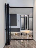 China Thermal Break Aluminum Folding Door with Dust Resistant Tempered Glass for Modern Spaces for sale