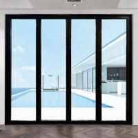 China Customizable Aluminum Folding Door with Lockable Handle Space Saving Design and High Security for sale