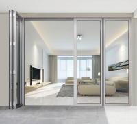 China Customized Aluminum Folding Door with 10-Year Warranty Sound Insulation and Durable Frame for sale