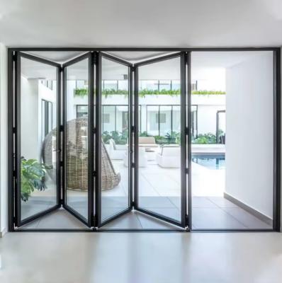China Heavy Duty Aluminum Folding Door with 10 Years Warranty and 50 Years Life Span for Sound Insulation for sale