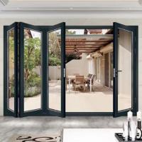 China Heavy Duty Aluminum Bifold Door with Customized Size Durable Weather Resistant Tempered Glass for sale