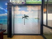 China Customizable Aluminum Folding Glass Doors for Villa Commercial and Office Applications for sale