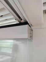China Fluorocarbon Spraying Aluminum Folding Door with Tempered Glass and Customized Size for sale