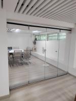 China Energy Efficient Aluminum Folding Door with Low-E Glass and Argon Gas Filled for Space Saving for sale