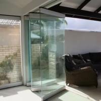 China Outdoor Use Tempered Glass Aluminum Folding Door with 10 Years Warranty for sale