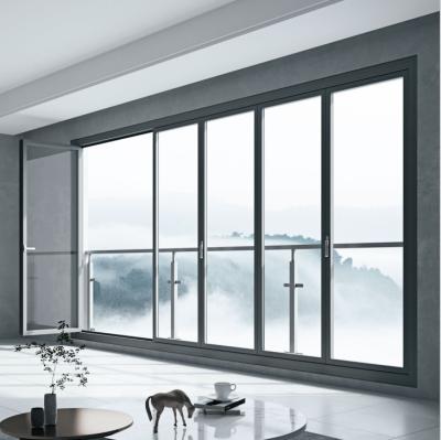 China Customized Aluminum Folding Door with 50 Years Life Span and 50mm Frame Width for High Security for sale