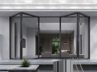 China Thermal Break Aluminum Bifold Door with 50-Year Lifespan and Customized Size Fluorocarbon Spraying for sale