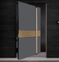 China Energy Saving Aluminum Pivot Door with High Thermal Insulation and 10 Years Warranty for sale