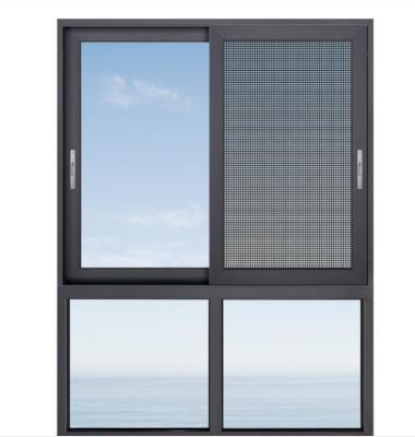 China Thermal Insulation Aluminum Sliding Window with 10-Year Warranty and Stainless Steel Hardware for sale