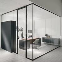 China Modern Aluminum Frame Glass Partition Wall with 10 Years Warranty Custom Sizes and Powder Coating for sale