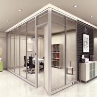 China Corrosion Resistant Glass Partition Wall with 10 Years Warranty and Custom Sizes for sale