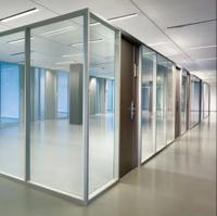 China Corrosion Resistant Glass Partition Wall with 10 Years Warranty and Custom Sizes for sale