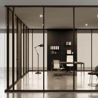 China Customized Size Tempered Glass Partition Wall with Modular Systems and 10 Years Warranty for sale