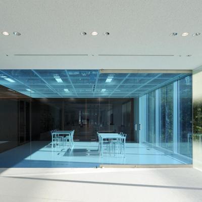 China Customizable Colorful Glass Partition Wall with 10 Years Warranty for Natural Light Office Spaces for sale