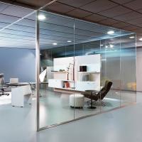 China Slim Frame Glass Partition Wall with 10 Years Warranty and Working Temp -20 to +60 for sale