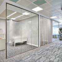 China Slim Frame Glass Partition Wall with 10 Years Warranty and Working Temp -20 to +60 for sale
