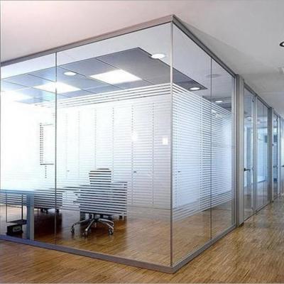 China Modern Design Frameless Glass Partition Wall with Laminated and Tempered Glass for 10 Years Warranty for sale