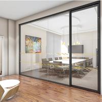 China Customizable Glass Partition Wall with Framed Options and Powder Coated Aluminum for Modern Offices for sale