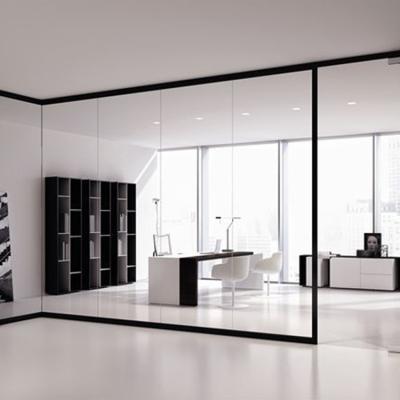 China Flexible Aluminum Frame Glass Partition Wall with 10 Years Warranty for Office Partitions for sale