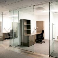 China Soundproof Office Glass Partition Wall with Powder Coated Aluminum Profile and 10 Years Warranty Customized Size for sale