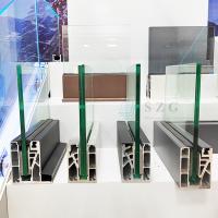 China Customizable Modern Design U Channel Glass Railing with Corrosion Resistant Powder Coating for sale