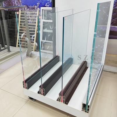 China Frameless Glass Balustrade with 12mm Tempered Glass and Aluminum U Channel for Residential and Commercial Buildings for sale