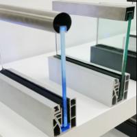 China SGCC Tempered Glass U Channel Glass Railing with LED Light and Stable Structure for Modern Balcony Design for sale