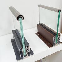 China Clear Safety Aluminum U Channel Glass Railing with Safety Protection for Residential and Commercial Buildings for sale
