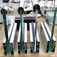 China Clear Safety Aluminum U Channel Glass Railing with Safety Protection for Residential and Commercial Buildings for sale