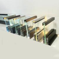 China 12mm Environmental Protection Frameless Glass Balcony Railing with LED Light and Stable Structure for sale