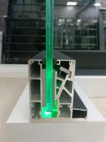 China 12mm Environmental Protection Frameless Glass Balcony Railing with LED Light and Stable Structure for sale